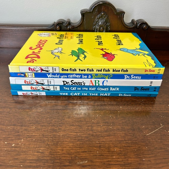 Dr. Seuss | Other | Dr Seuss Hard Cover Books Lot 5 Abc Bullfrog Cat In ...